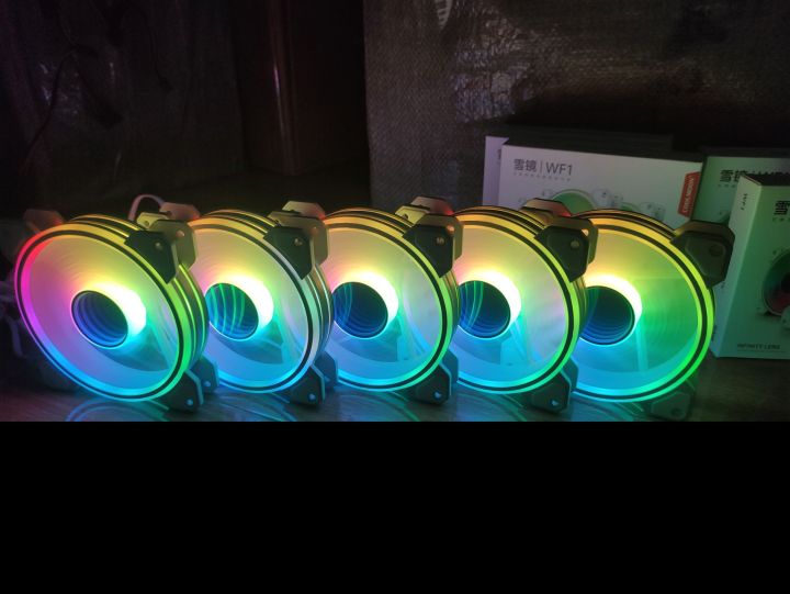 New COOLMOON INFINITY LENS ARGB COOLING FANS MOTHERBOARD SUPPORTED ...