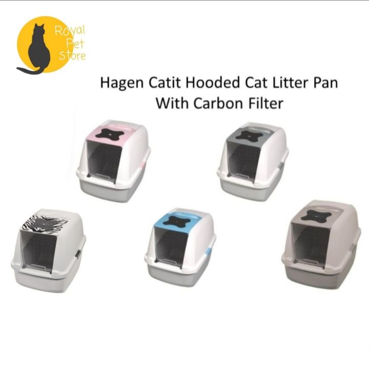 Catit Hagen Hooded Cat Pan / Cat Litter Box / Cat Toilet / Bekas Pasir ...