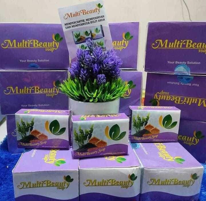 SABUN MULTI BEAUTY SOAP GRATIS JARING / SPONG ORIGINAL SABUN MULTI ...