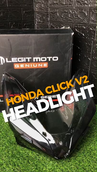 LEGITMOTO CLICK V2 HEADLIGHT LENS LG-8175 / CLEAR AND SMOKE FLASHER ...