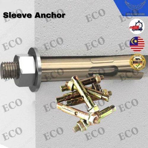 Happyhome66 Sleeve Anchor Iron Metal Wall Plug Screw Wall Expansion ...