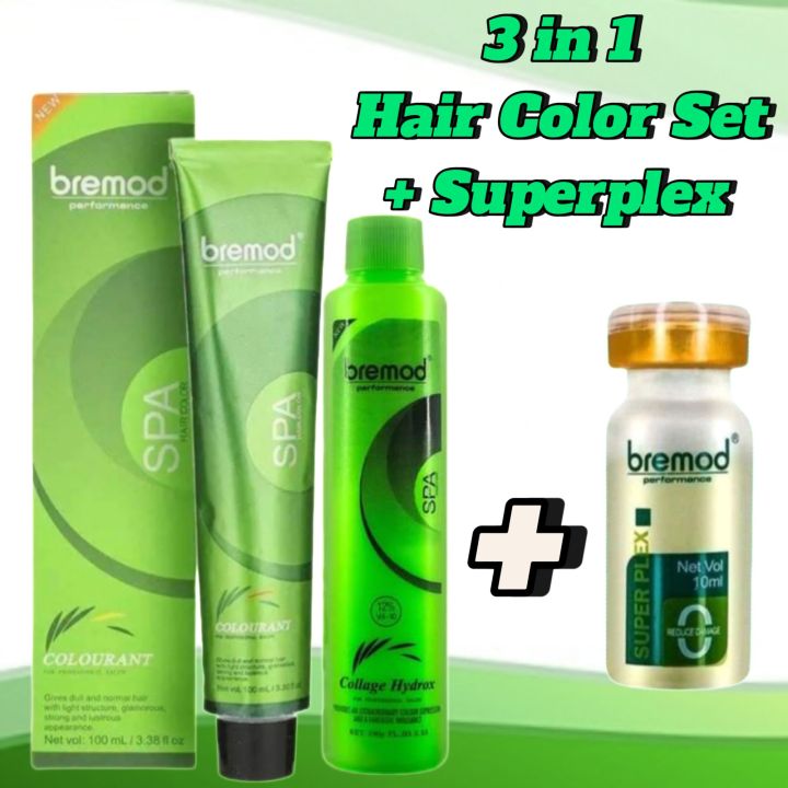 3in1 Bremod Performance Permanent Hair Color with Oxidizer and ...