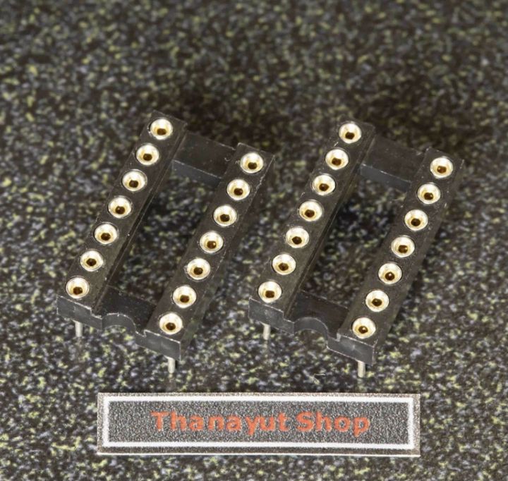 4Pcs Socket 14 Pin ขากลม(DIP-14L IC Socket) | Lazada.co.th