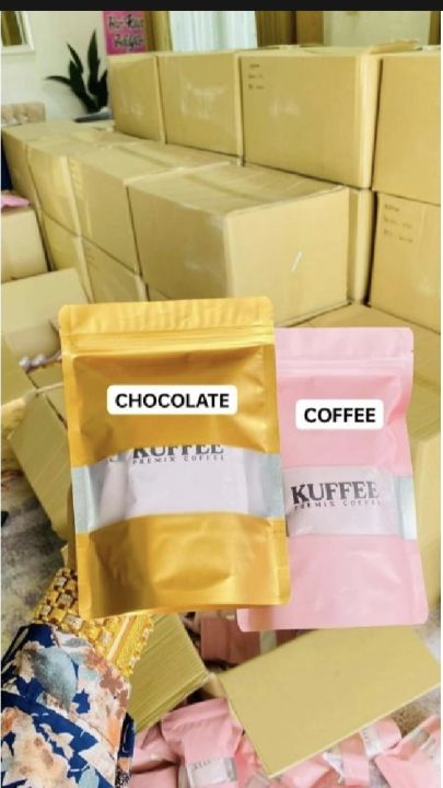 kuffee premix coffee 4 sachet kuffee chocolate | Lazada