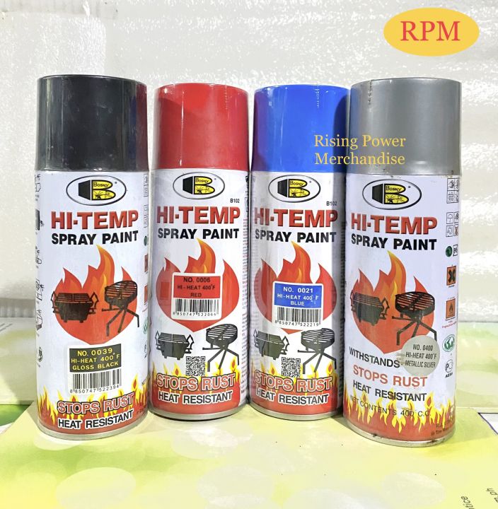 Bosny Hi Temp Hi Heat Resistant Spray Paint 400F ( 1 pc ) | Lazada PH