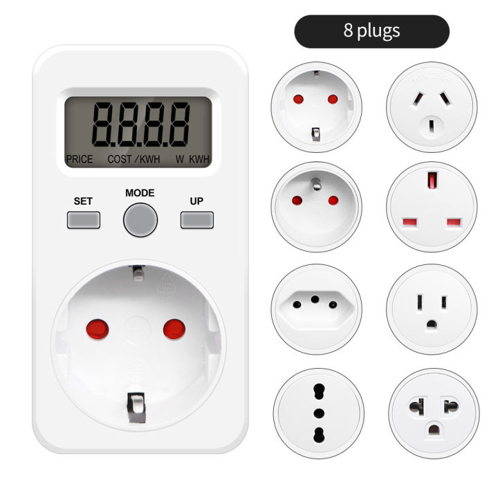 KWE-PMB03 Digital Voltage Power Meter Socket AC Electricity Wattmeter ...