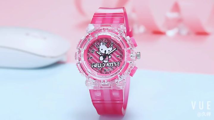 Kids Transparent Luminous Digital Watch Cute 3D Cartoon Kids Watch ...