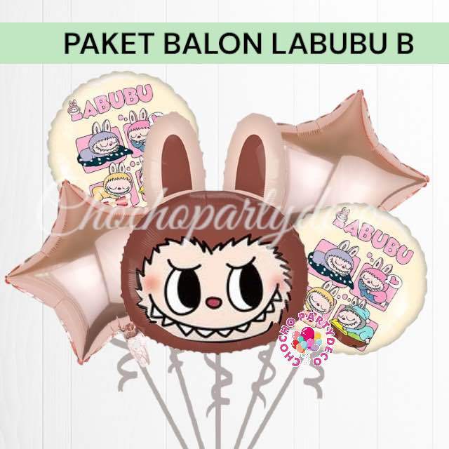 Paket Balon LABUBU B / Dekorasi Ulang Tahun Labubu | Lazada Indonesia