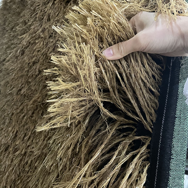 Synthetic grass roof, yellow artificial thatch, suitable for Tiki bar ...