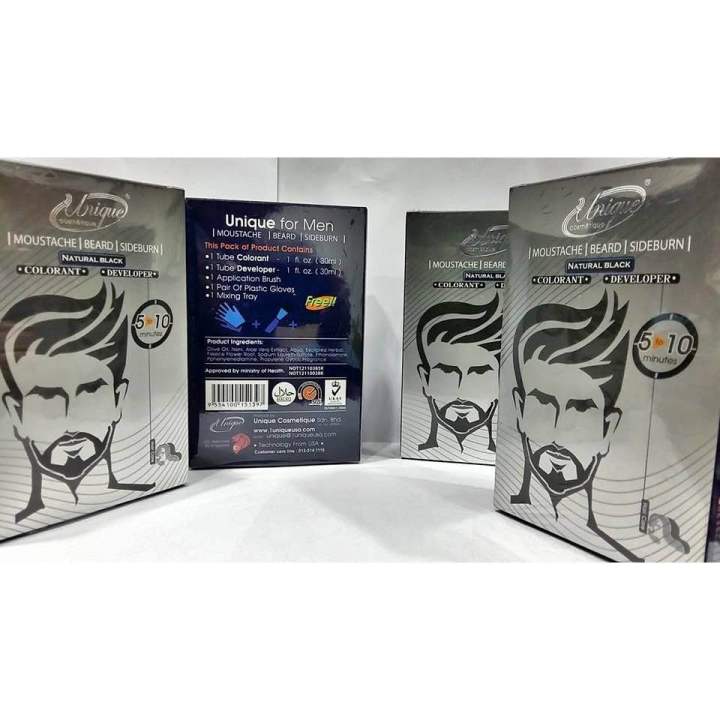 Unique Cosmetique Super Instant Hair Dye Natural Black | Lazada