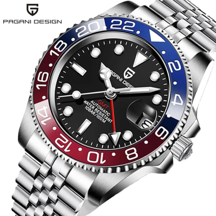 Pagani Design original V3 GMT automatic watch for men Japan NH34 mens ...