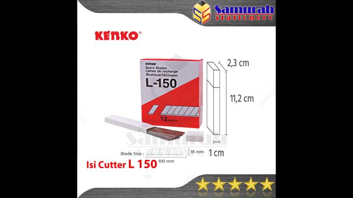 Isi Cutter Besar Kenko L-150 / Pisau Potong Kertas L 150 / Refill ...