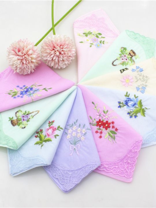 Ultra-Embroidered Pure Cotton Handkerchiefs Vintage Lace Decorative ...