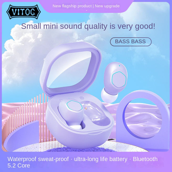 VITOG เดิม TWS บลูทูธ5.2หูฟังไร้สาย Earpoddings ในหูหูฟังสเตอริโอแฮนด์ ...