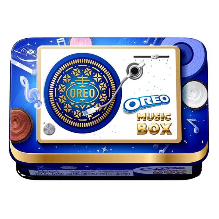 Oreo Music Box โอรีโอ คุกกี้ ปริมาณ165.6กรัม +กล่องดนตรี ไขลาน พรีเมี่ ...