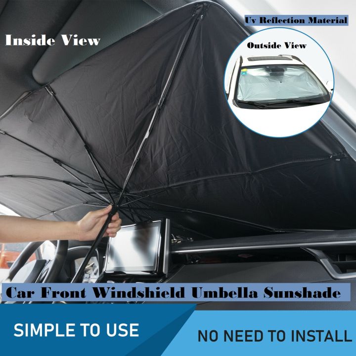 Car Windshield Sunshade Front Window Sun Shade Retractable Foldable ...