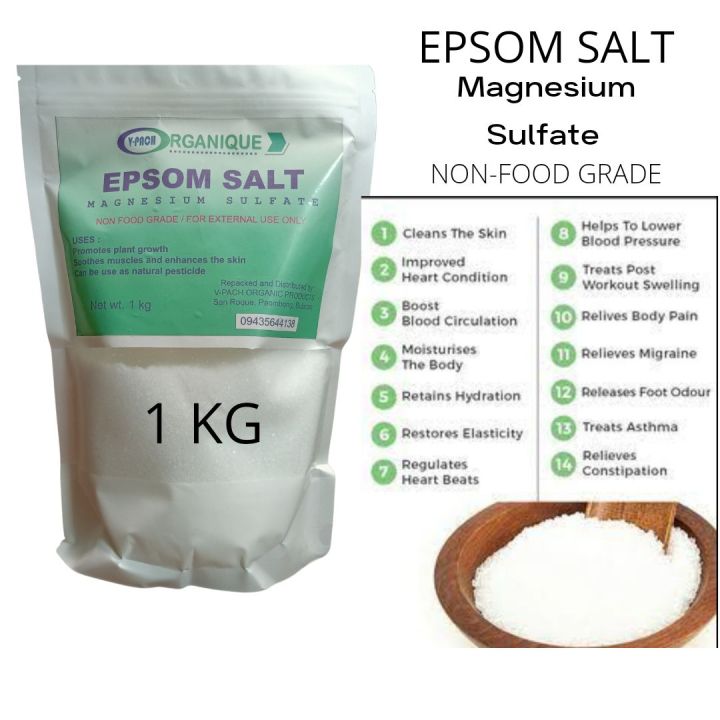 Epsom Salt (TECHNICAL GRADE) 500g|1Kg|2Kg | Lazada PH
