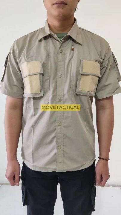 Kemeja Tactical 511 lengan pendek Premium Bahan American Ripstop ...