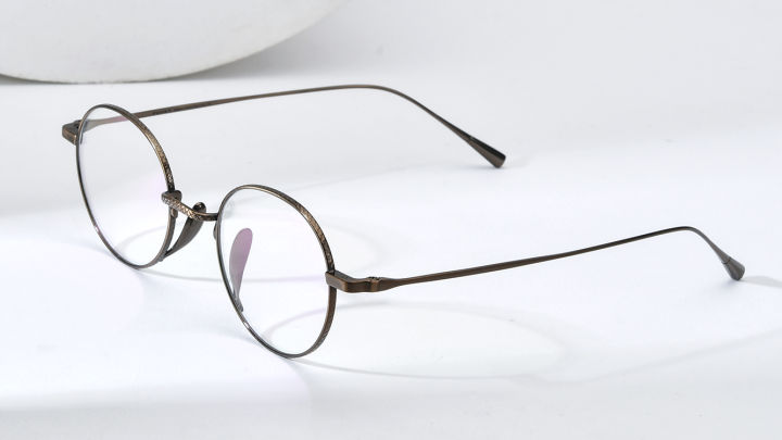 FONEX Titanium Glasses Frame Women Brand Design Vintage Retro Round ...