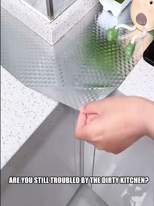 5M*60CM kitchen oil proof stickers Heat Resistance Waterproof Sticker ...