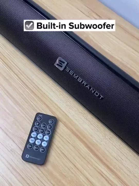 Sembrandt Sb750 Tv Soundbar Built-In Subwoofer, Bluetooth With Aux ...