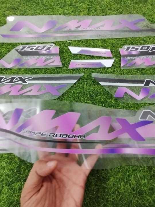 STRIPING TRANSPARAN YAMAHA NMAX 155 OLD UNGU GRADASI STICKER | Lazada ...