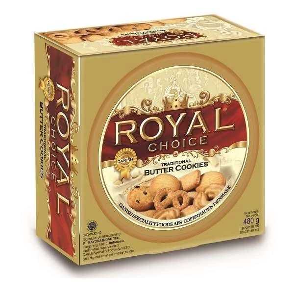 Royal Choice Butter Cookies 480gr-Biskuit Kaleng-Kukis Aneka Rasa-Snack ...