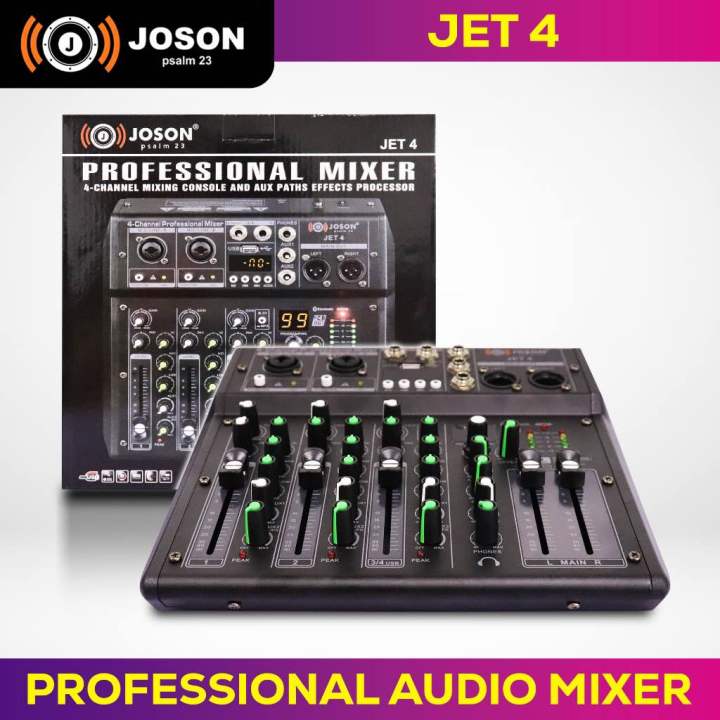 Joson Jet 4 professional 4channel Mixer | Lazada PH