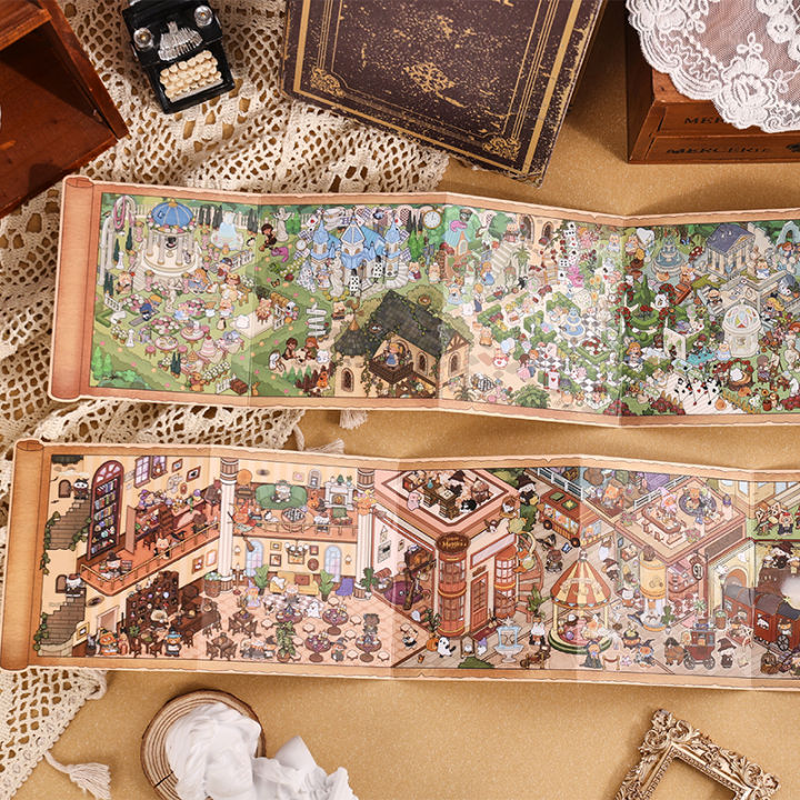 3D Foldable Landscape Stickers Large Size Miniature Decorative ...