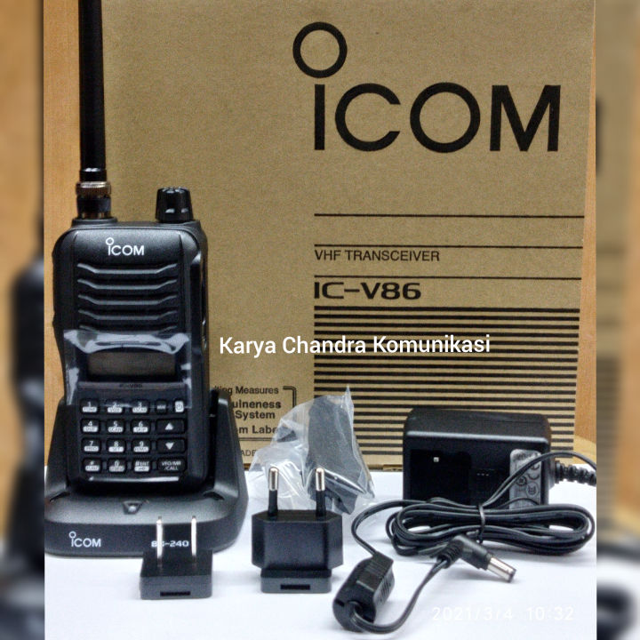 HT HANDIE TALKIE ICOM IC-V86 VHF 136-174 MHZ ORIGINAL | Lazada Indonesia