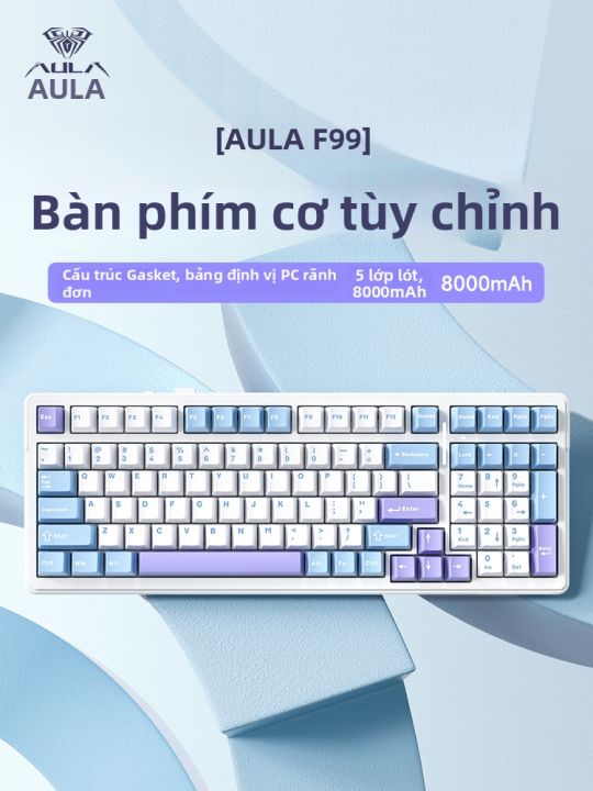 AULA-MOJING | Bàn Phím Cơ Đa Chế Độ Bluetooth Có Thể Tùy Chỉnh | Lazada.vn