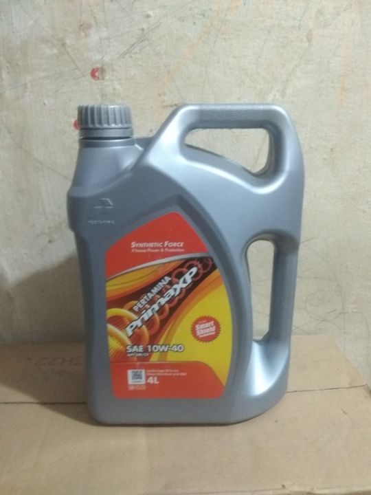 oli mesin, Pertamina PrimaXP Sae 10w-40 API SM/CF Galon 4L | Lazada ...