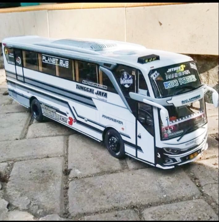 miniatur bus bis kids panda remot control suara teloletnya variasi full ...