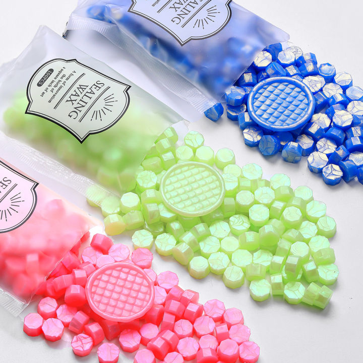 100pcs Octagonal Aurora New Color Lacquer Wax Particle Sparkling Powder ...