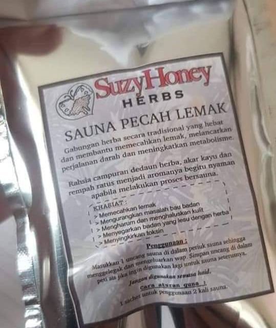 Sauna Pecah Lemak SuzyHoney Rempah Sauna 3sach | Lazada