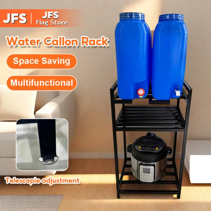 JFS 2/3 Layers Water Gallon Rack Stand Water Tank Bracket Water ...