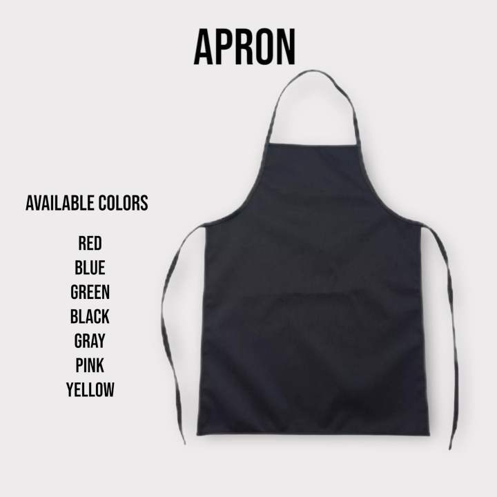 GOOD QUALITY APRON KITCHEN APRON (Black) | Lazada PH