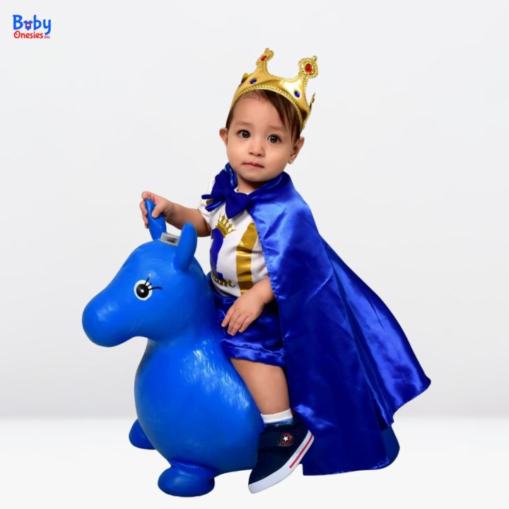 Baby Onesies PH Prince Baby Costume Cape Crown 1st Birthday Baby Boy ...