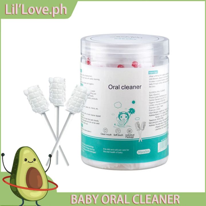 LILY & ADORA Baby Oral Cleaner Tongue Cleaning, 30-Pack Infant Baby ...