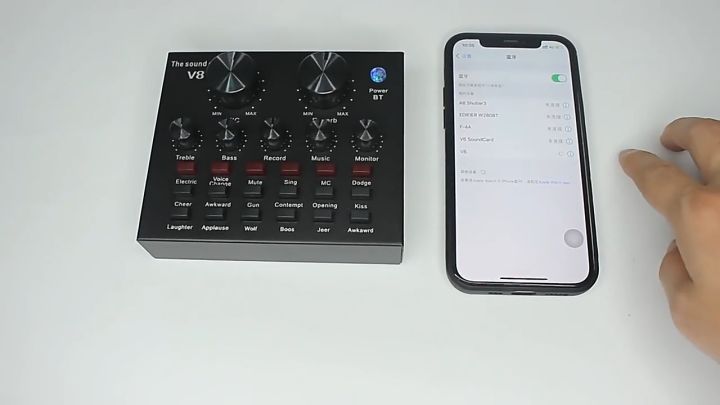 V8 SOUND CARD COMPLETE SET Universal Audio Mixer Dj Mixer Controller ...