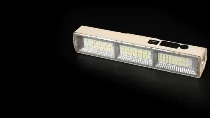 40CM LED Strong Rechargeable Tube Flashlight Camping Light Waterproof ...