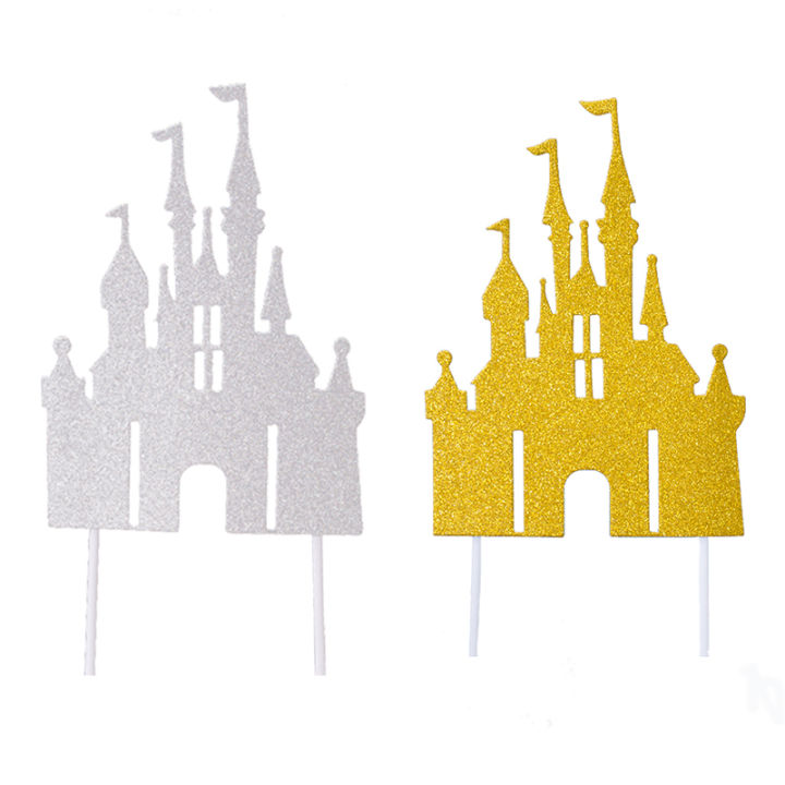 Princess Castle Birthday Cake Flag Decorations Party Sweet Table ...