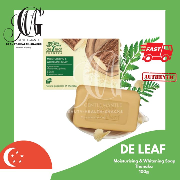 De Leaf Thanaka Whitening & Moisturising Soap 100g | Lazada Singapore