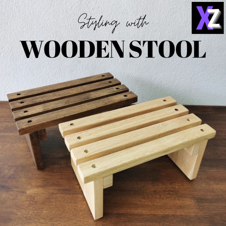 Wooden Stool Solid Wood Stool Sitting Tool Mining Chair Kerusi Kecil ...