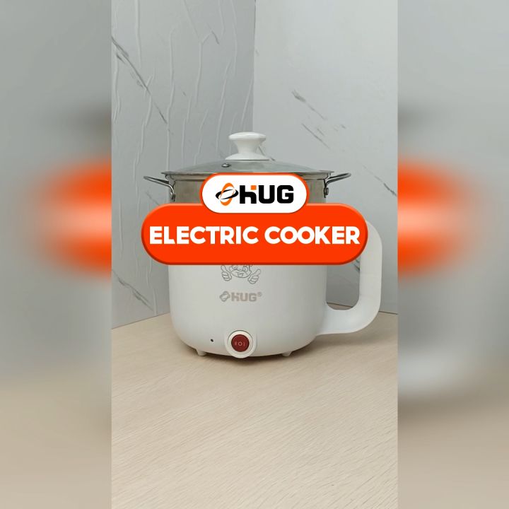 HUG Mini Rice Cooker, 1.8L Multi-function Cooker Non-Stick Inner Pot ...