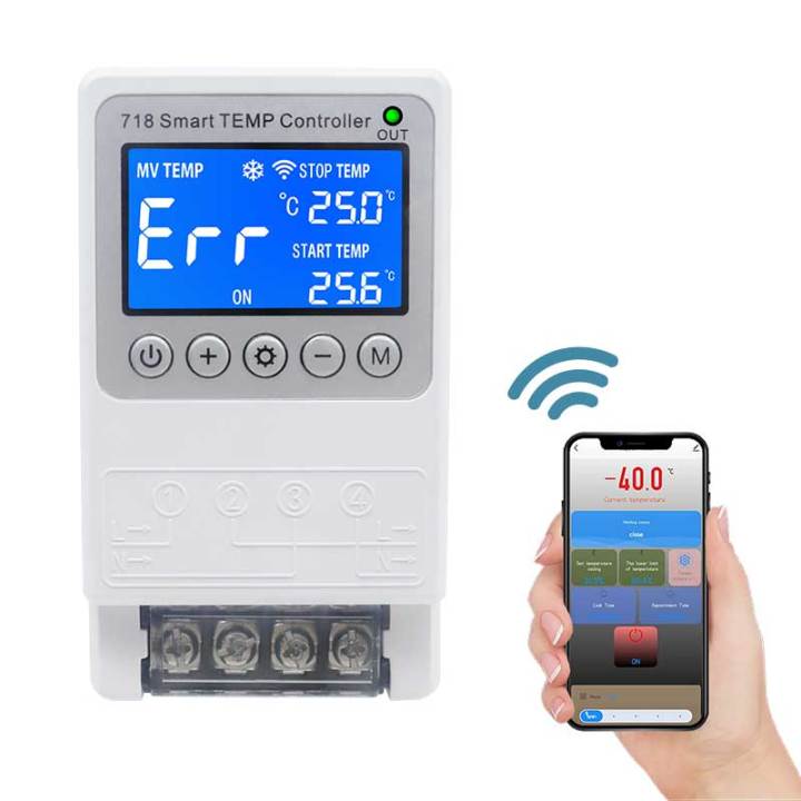 Din Rail Remote 718 Wifi Smart Temp Controller Fully Automatic Hot 1638