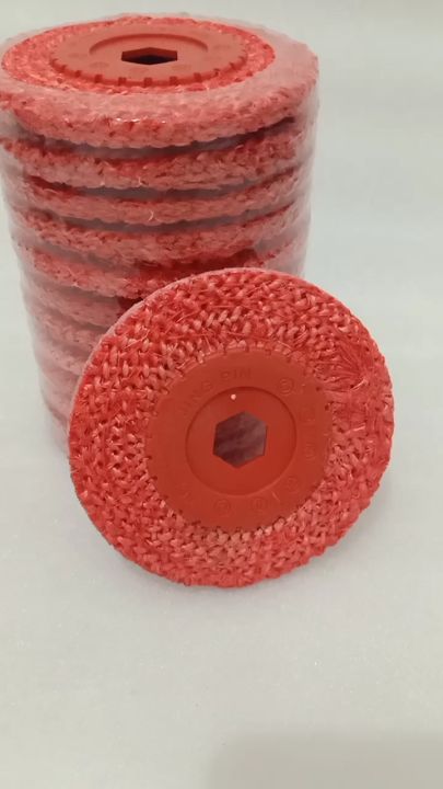 Kain Poles Goni 4 inchi /Serat SISAL BUFF 4" Merah /Mata Gerinda Poles ...