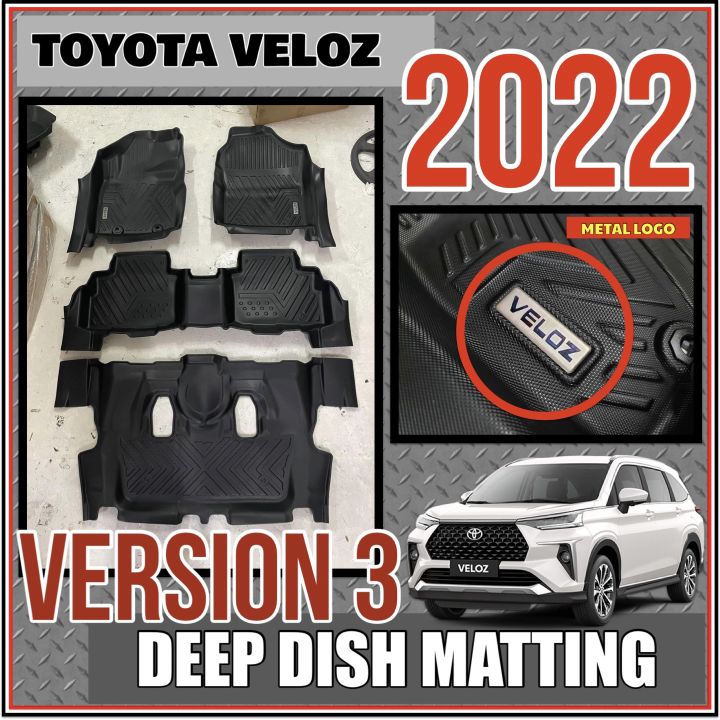 TOYOTA VELOZ 2022-2024 DEEP DISH MATTING (version 3) veloz accessories ...