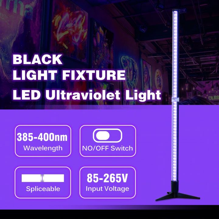 LED ultraviolet light Black light fixture 385-400nm 120° wide ...