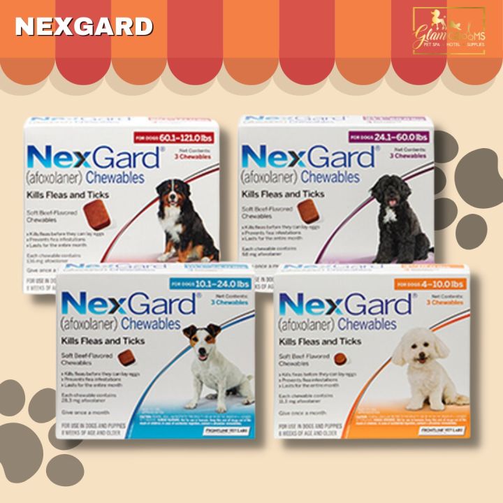 Nexgard Anti Tick and Flea Chewable Tablet for Dogs with sticker ...